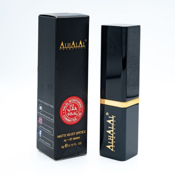 AL-07 AIMAN MATTE VELVET LIPSTICK – Alhalal cosmetics
